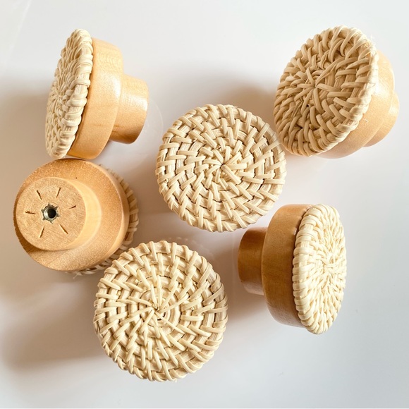 Little Wonderers | Other | New 4 Rattan Boho Knobs Handle Pull For ...